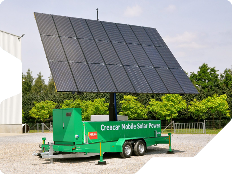 Solar trailer - Mobile solar panels sustainable power on demand